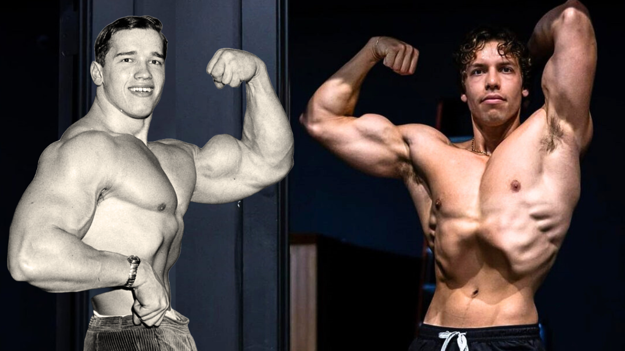 Joseph Baena Mirrors Father Arnold Schwarzenegger’s Iconic Poses ...